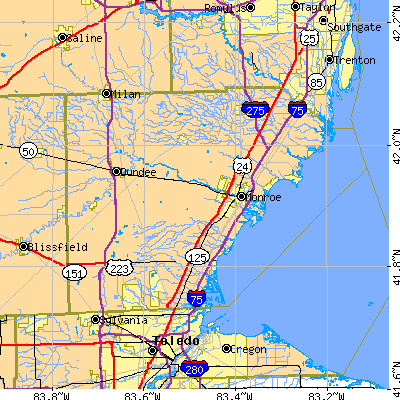 Monroe, Michigan Statistics and Median Data Information