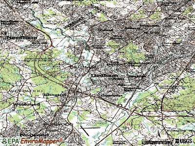 Map Of Dedham Massachusetts