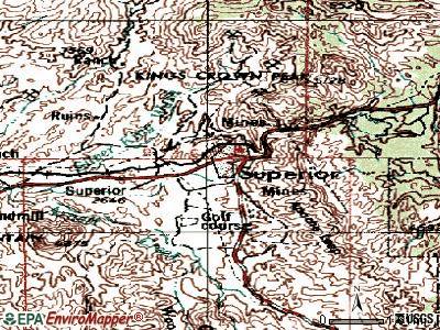 Superior Arizona Map