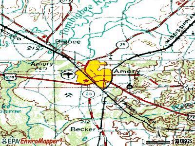 Amory, Mississippi (MS 38821) profile: population, maps, real estate ...