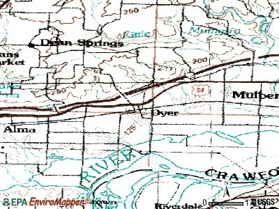 Dyer, Arkansas (AR 72935, 72947) profile: population, maps, real estate ...