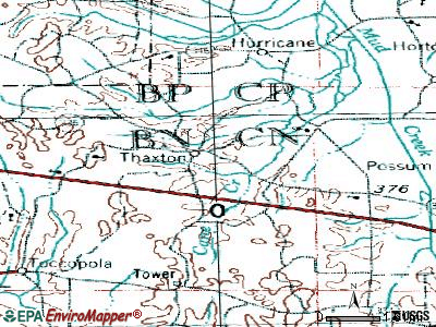 Thaxton, Mississippi (MS 38871) profile: population, maps, real estate ...