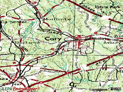 Cary Nc Zip Code Map - Map
