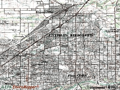 Citrus Heights California Map