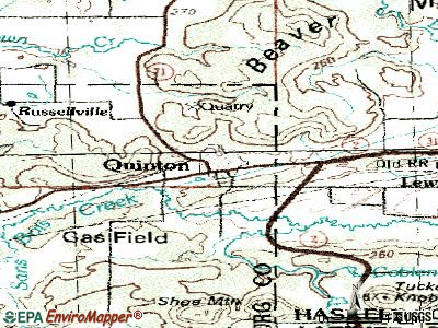 Quinton, Oklahoma (OK 74561) profile: population, maps, real estate ...