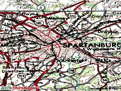 Spartanburg, South Carolina (SC 29302) profile: population, maps, real ...