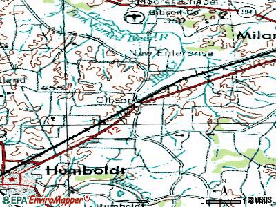 Gibson, Tennessee (TN 38343) profile: population, maps, real estate ...