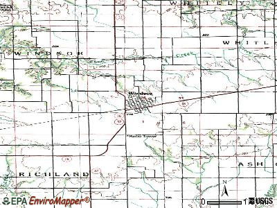 Windsor, Illinois (IL 61465, 61957) profile: population, maps, real ...