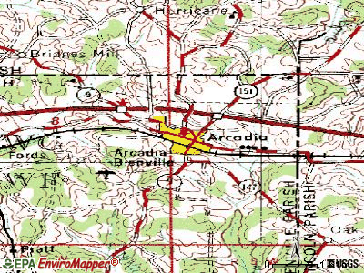 Arcadia, Louisiana (LA 71001) profile: population, maps, real estate ...
