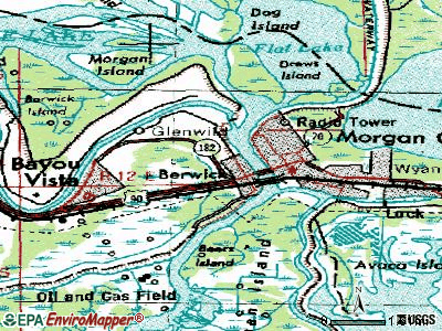 Berwick, Louisiana (LA 70342) profile: population, maps, real estate ...