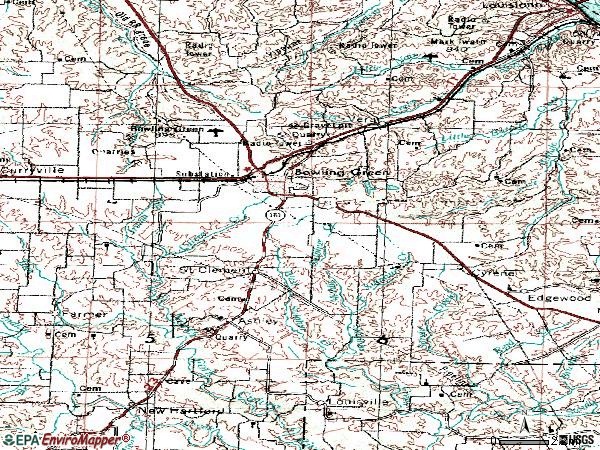 Bowling Green Zip Code Map - Map