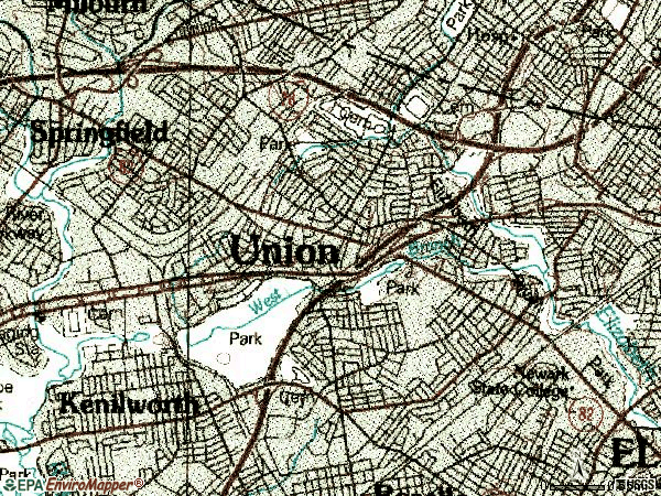 Elizabeth Nj Zip Code Map - Map