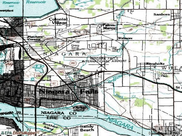Niagara Falls Zip Code Map - United States Map