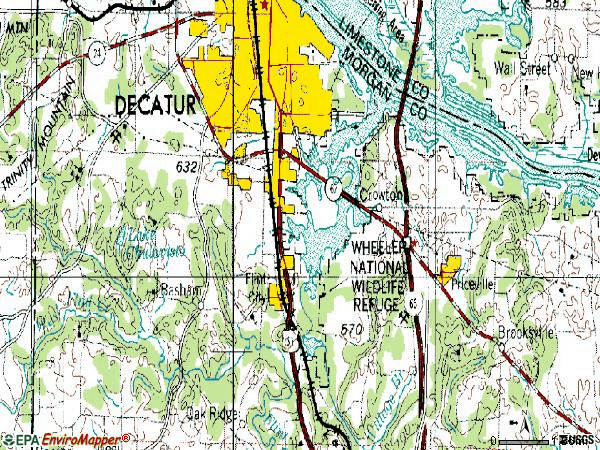 Decatur Al Zip Code Map - Map