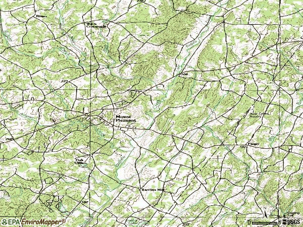 Mount Pleasant Zip Code Map - Map