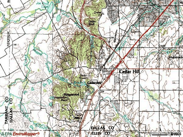 Cedar Hill Zip Code Map - Map