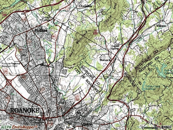 Roanoke Va Zip Code Map - Map