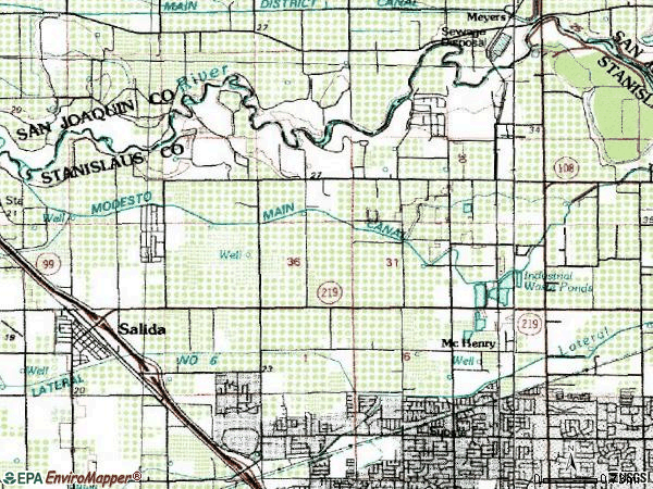 Zip Code Map Modesto Ca - Map