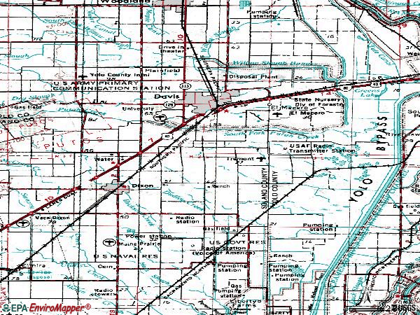 Davis California Zip Code Map - United States Map