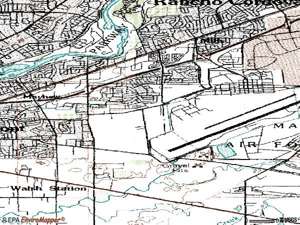 Rancho Cordova Zip Code Map - Map