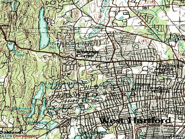 West Hartford Zip Code Map - Map