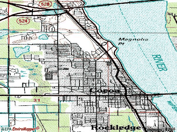Cocoa Florida Zip Code Map - United States Map