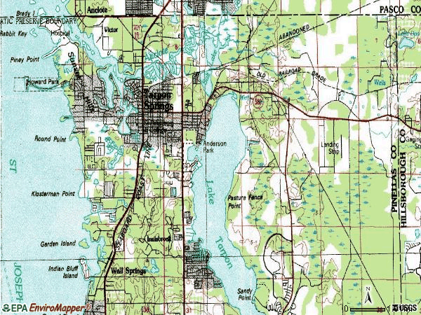 Tarpon Springs Zip Code Map - United States Map
