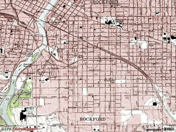 Rockford Area Zip Code Map - United States Map