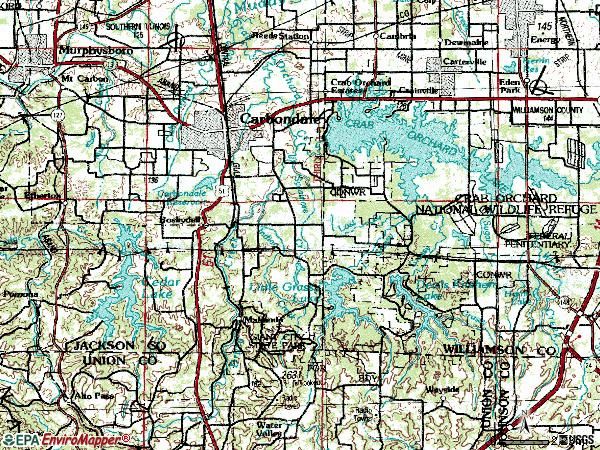 Carbondale Il Zip Code Map - United States Map