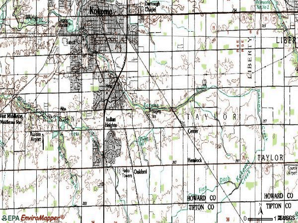 Zip Code Map Kokomo Indiana - United States Map