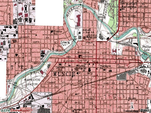 Muncie Indiana Zip Code Map - United States Map