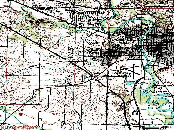 Iowa City Zip Code Map - Map